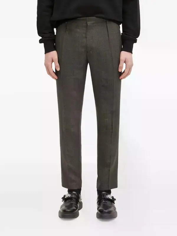 Paul Smith Check Pattern Trousers With Elastic Waist