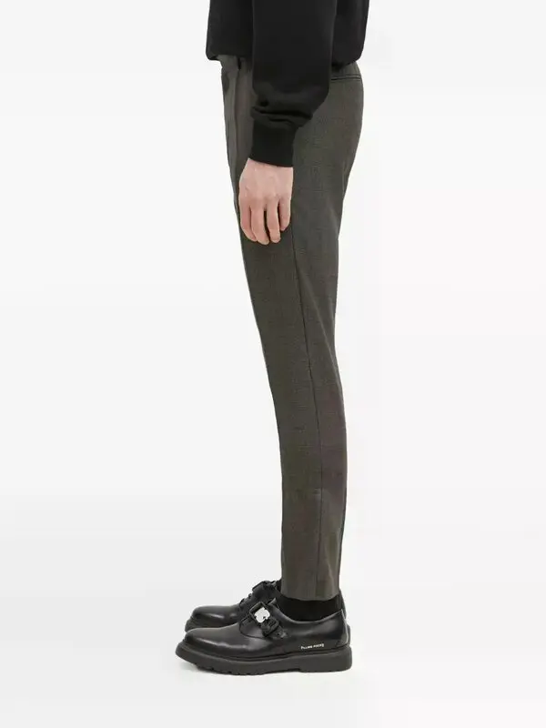 Paul Smith Check Pattern Trousers With Elastic Waist