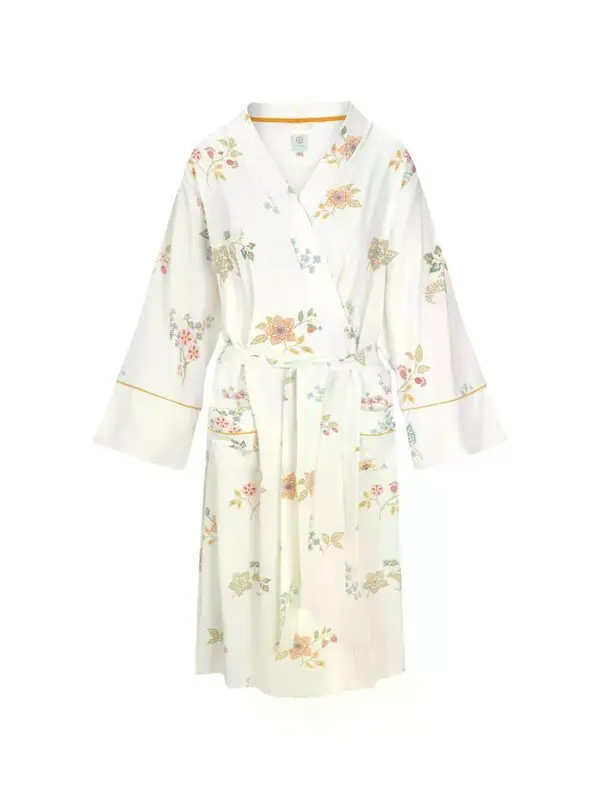 PIP STUDIO Floral Print Robe - White
