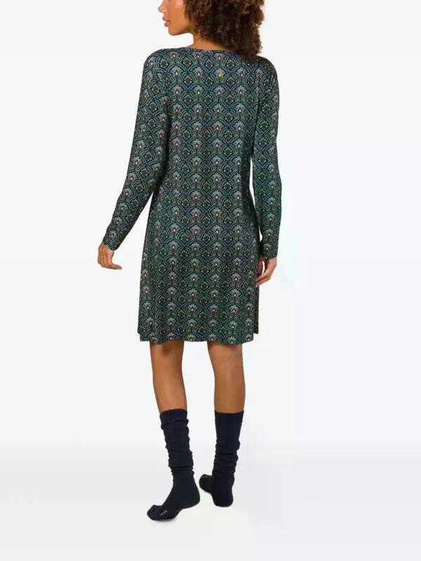 PIP STUDIO Patterned Long-sleeve Nightdress - Green