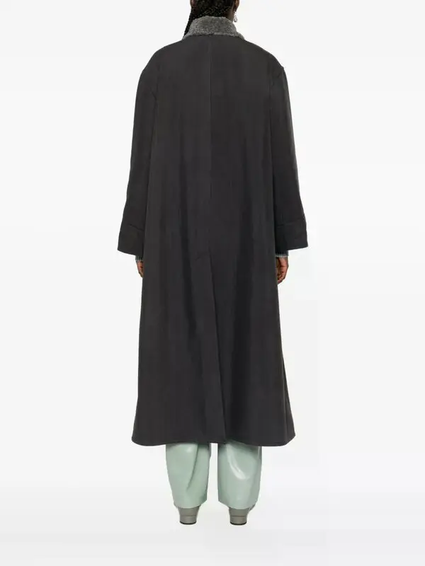 Nanushka Contrast Collar Utility Coat