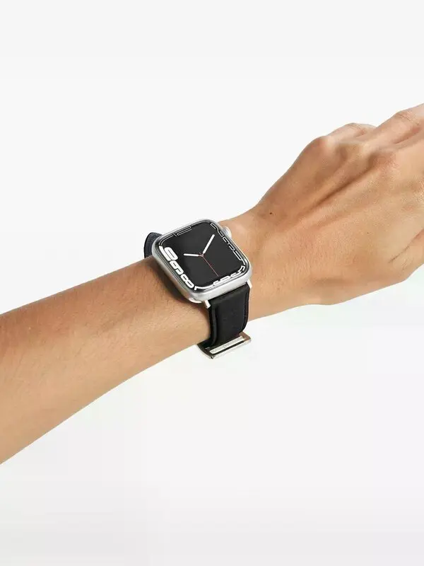 MAISON DE SABRE Grained Leather Apple Watch Strap With Metal Buckle