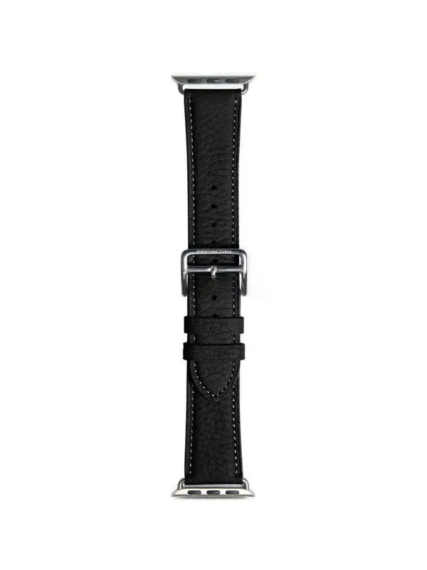 MAISON DE SABRE Grained Leather Apple Watch Strap With Metal Buckle