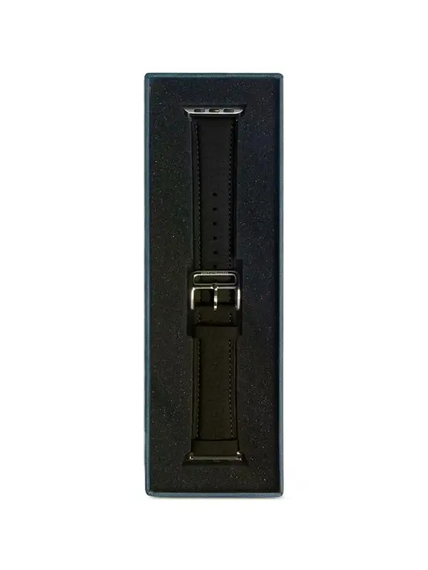 MAISON DE SABRE Grained Leather Apple Watch Strap With Metal Buckle