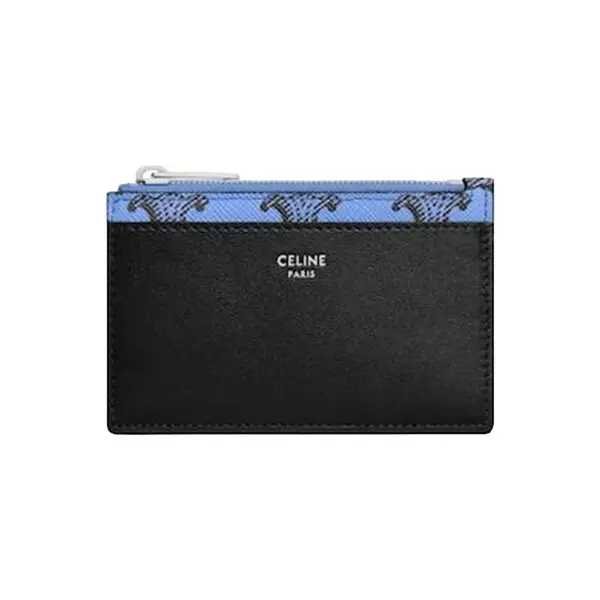 Celine Zipped Card Holder 'ultra - Blue