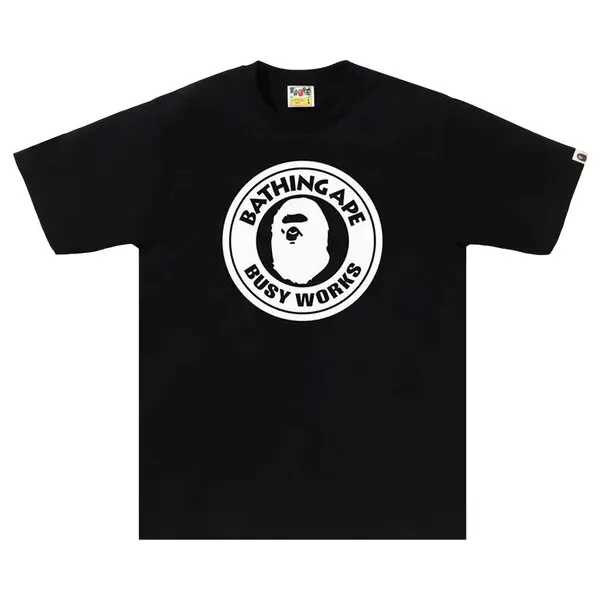 A BATHING APE Bicolor Busy Works Tee - Black