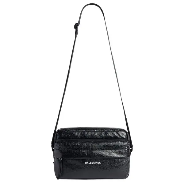 Balenciaga Logo Print Shoulder Bag