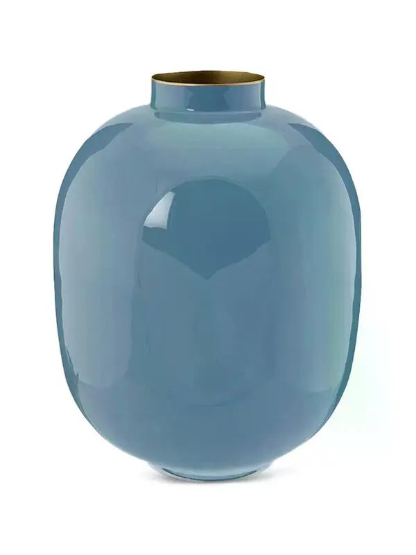 PIP STUDIO Metal Vase - Blue