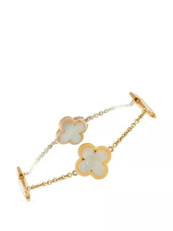 Van Cleef & Arpels Mother-of-pearl Clover Bracelet - Gold