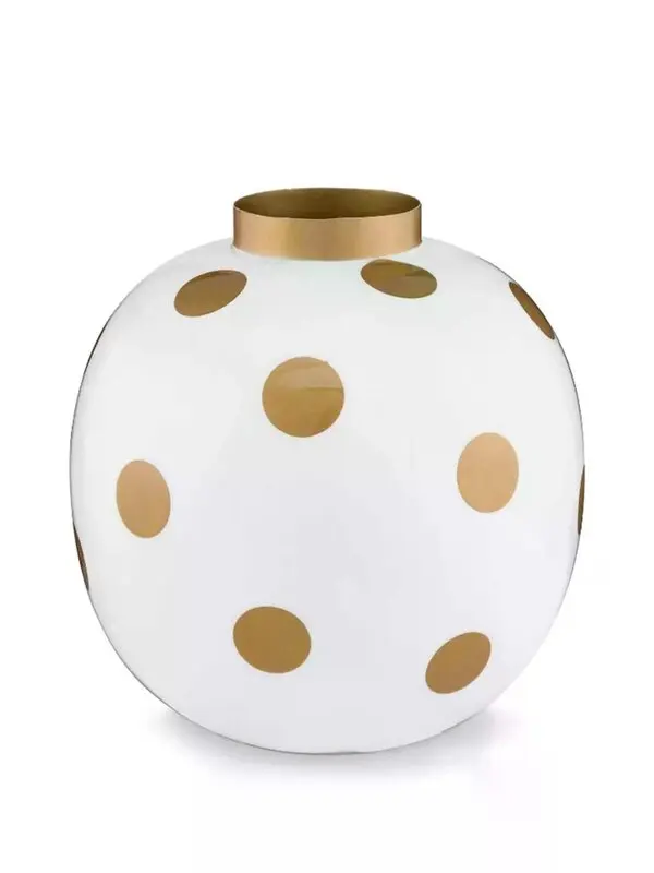 PIP STUDIO Polka-dot Vase - White
