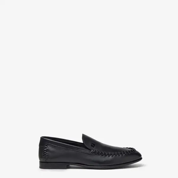 Fendi Ff-embellished Calfskin Loafers