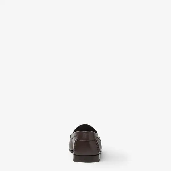 Fendi Ff-accented Calfskin Loafers