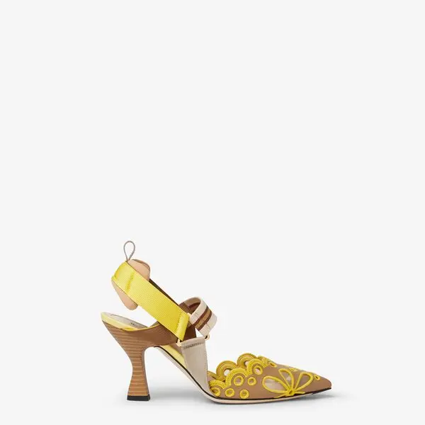 Fendi Colibrì Slingbacks - Brown
