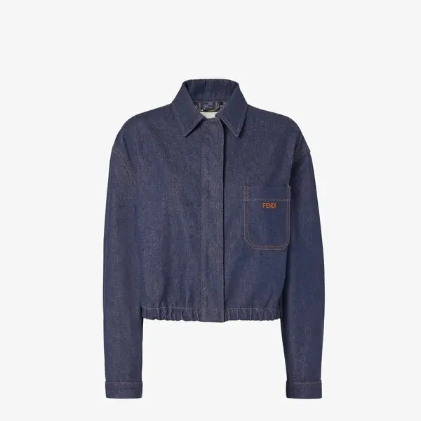 Fendi Cropped Denim Jacket