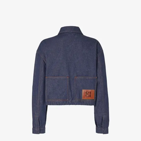 Fendi Cropped Denim Jacket