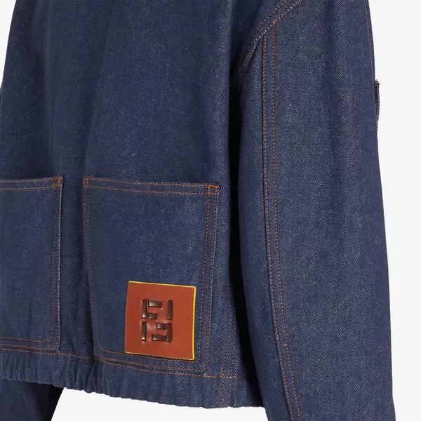 Fendi Cropped Denim Jacket