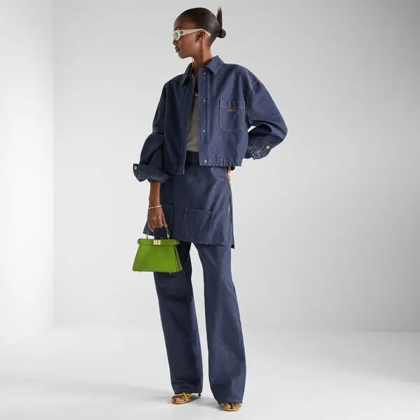 Fendi Cropped Denim Jacket