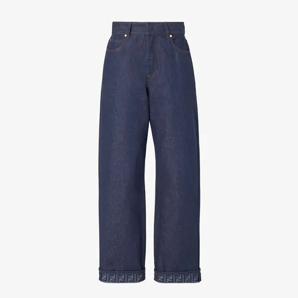 Fendi High-waisted Wide-leg Jeans