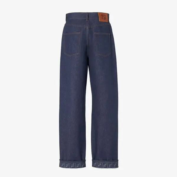 Fendi High-waisted Wide-leg Jeans
