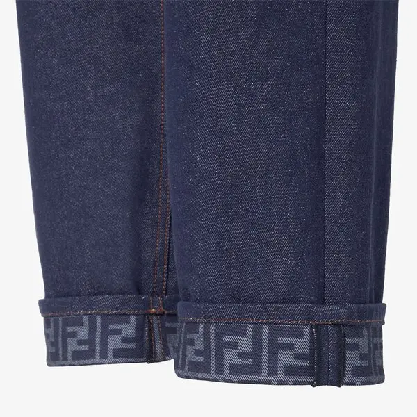 Fendi High-waisted Wide-leg Jeans