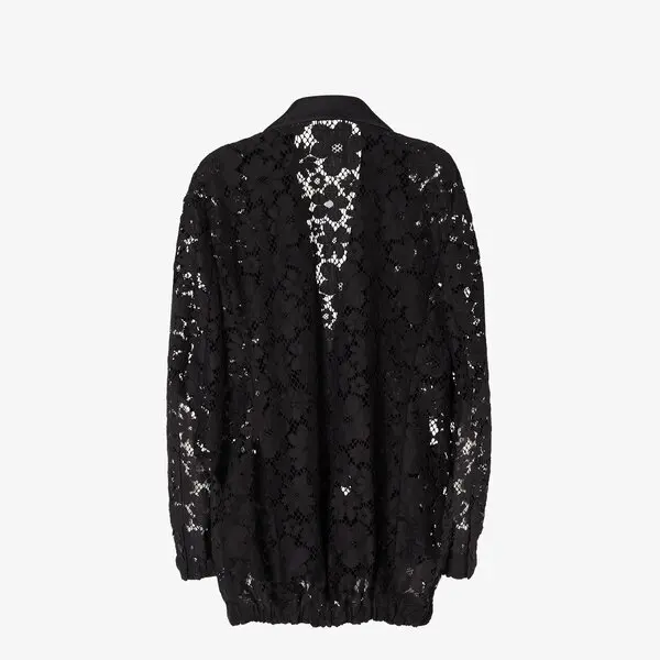 Fendi Lace Jacket With Satin Lapels