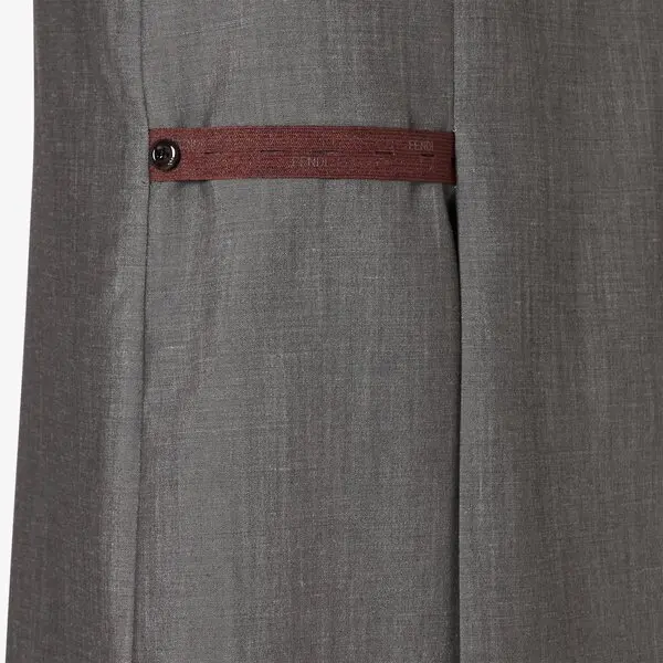 Fendi Straight-cut Midi Skirt With Slits