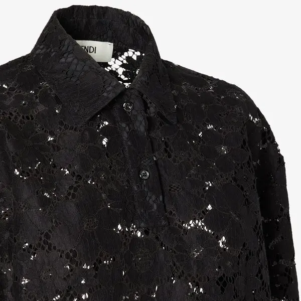 Fendi Lace Polo Shirt