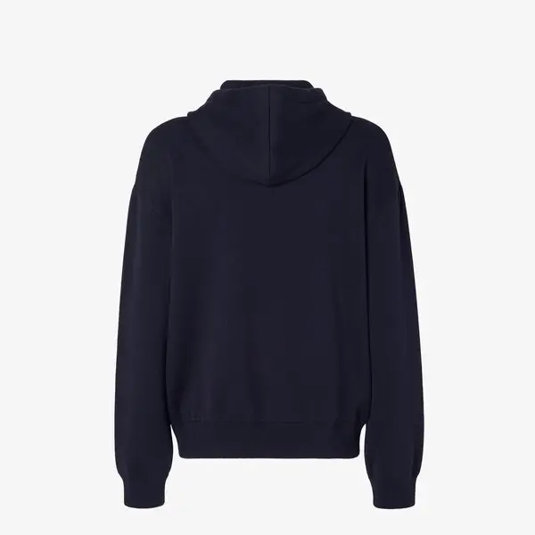 Fendi Sweatshirt With Micro Ff Lace - Blue