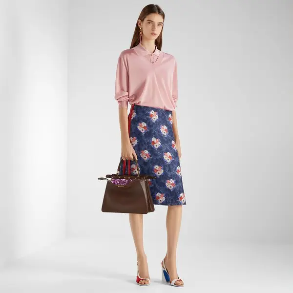 Fendi Long-sleeved V-neck Jumper