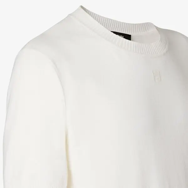 Fendi Ff Selleria Embroidered Cotton And Cashmere Jumper