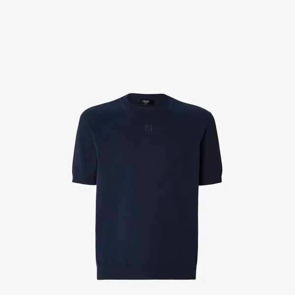 Fendi Short-sleeved Ff Selleria Jumper - Blue