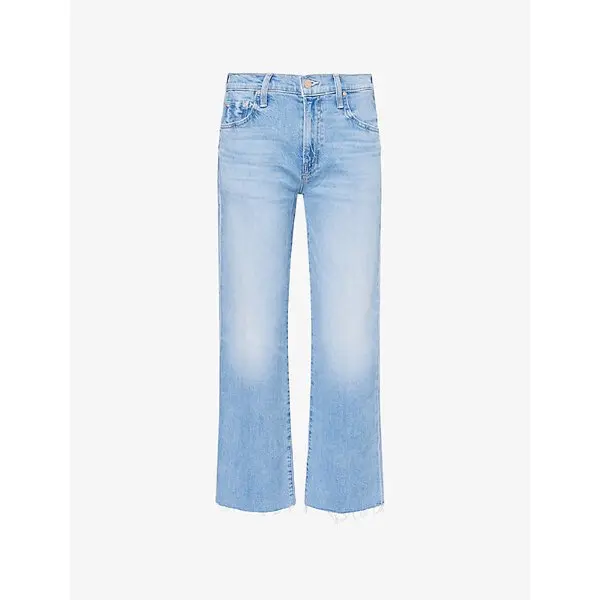 MOTHER Rambler Straight-leg Jeans With Frayed Hem