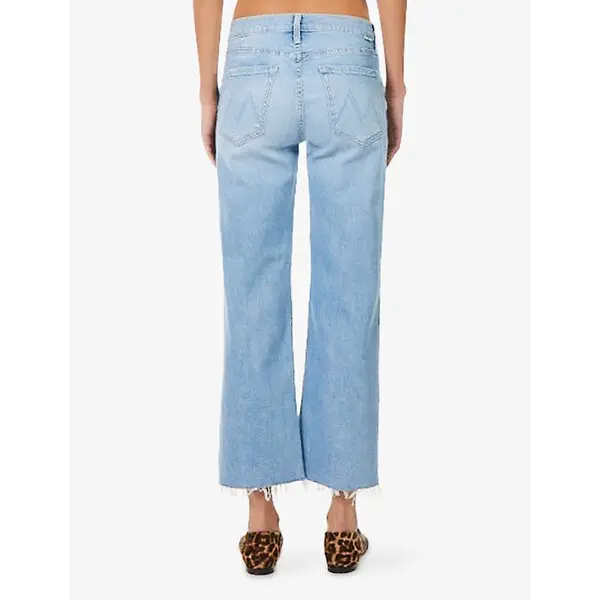MOTHER Rambler Straight-leg Jeans With Frayed Hem