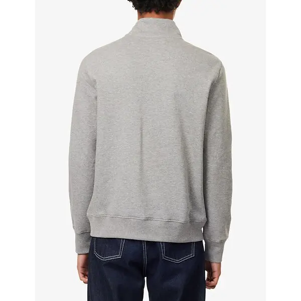 Paul Smith High-neck Half-zip Cotton-jersey Sweatshirt