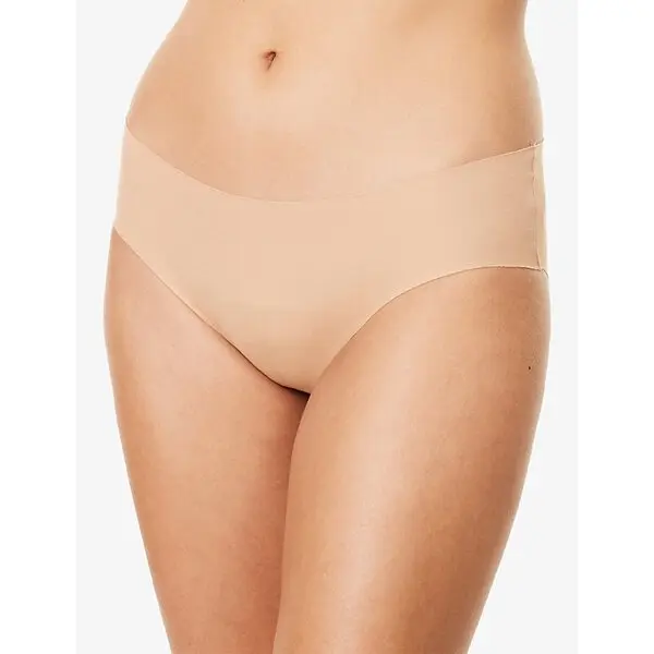 Hanro Invisible High-rise Stretch-cotton Briefs - Beige