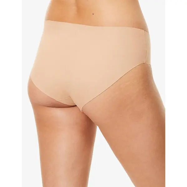 Hanro Invisible High-rise Stretch-cotton Briefs - Beige