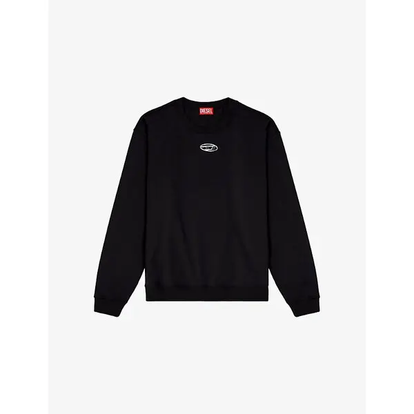 DIESEL® Cotton-jersey Crewneck Sweatshirt