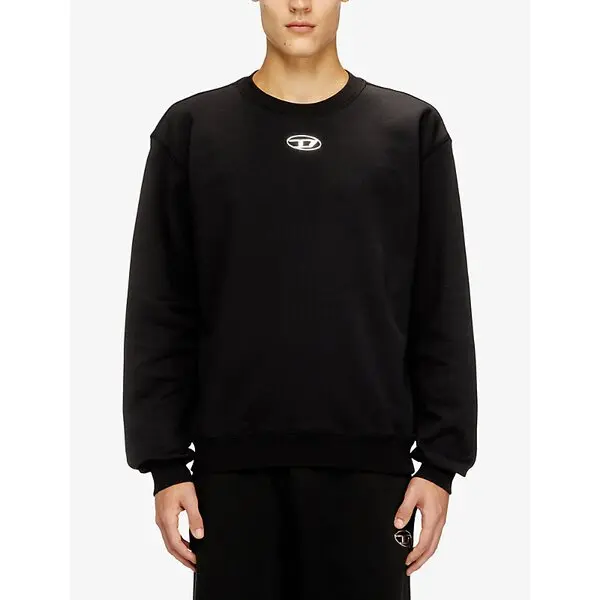 DIESEL® Cotton-jersey Crewneck Sweatshirt