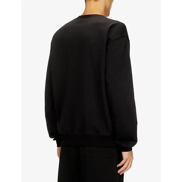 DIESEL® Cotton-jersey Crewneck Sweatshirt