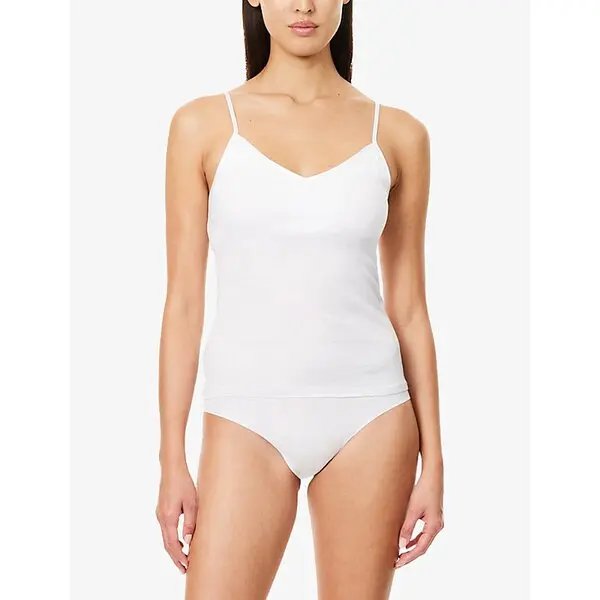 Hanro Invisible High-rise Stretch-cotton Briefs - White