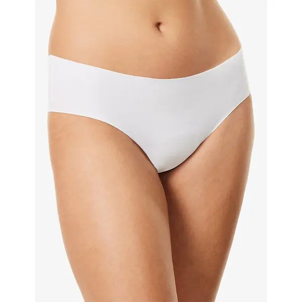 Hanro Invisible High-rise Stretch-cotton Briefs - White