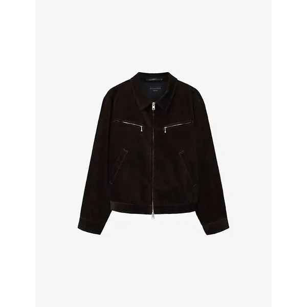 ALLSAINTS Korey Zip-up Suede Jacket