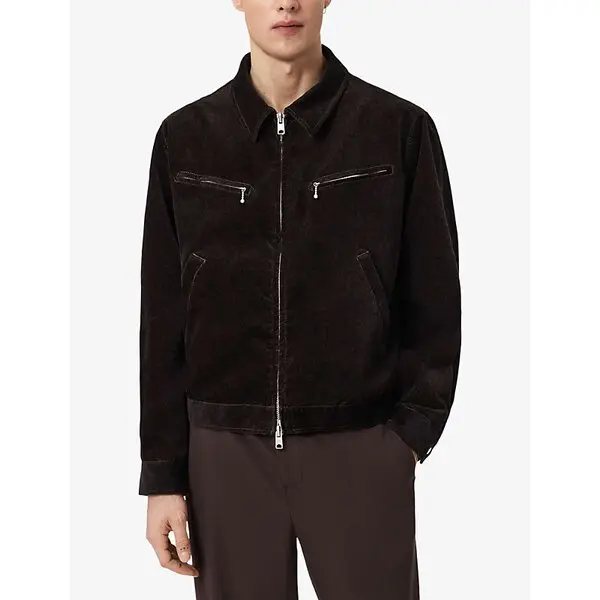 ALLSAINTS Korey Zip-up Suede Jacket