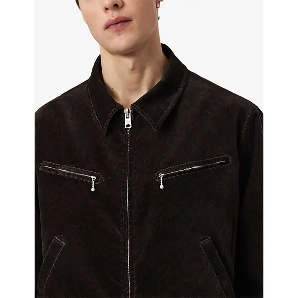 ALLSAINTS Korey Zip-up Suede Jacket