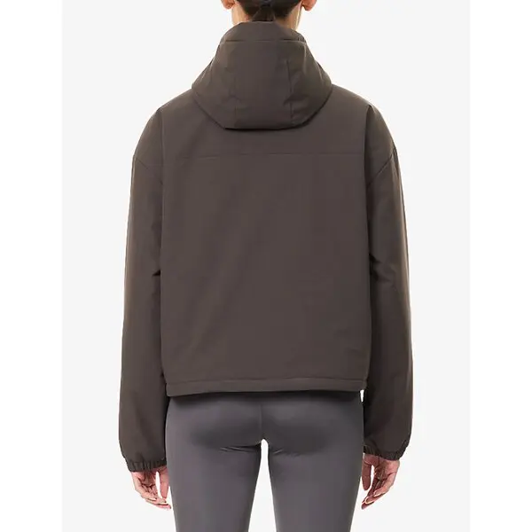 ADANOLA Trail Hooded Stretch-woven Jacket