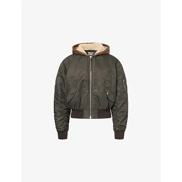 JW Anderson Leather-hood Regular-fit Shell Jacket