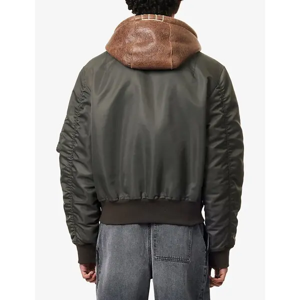 JW Anderson Leather-hood Regular-fit Shell Jacket