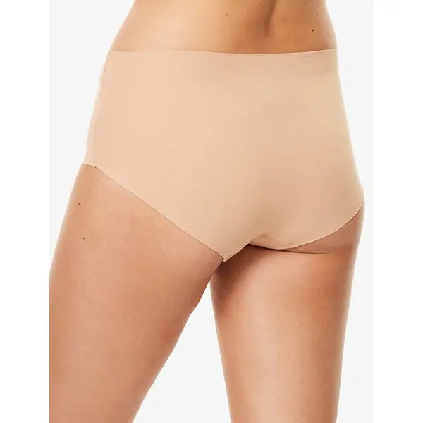 Hanro Invisible High-rise Stretch-cotton Briefs - Beige