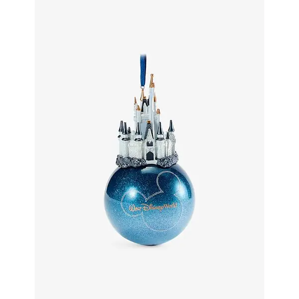 THE DISNEY STORE AT SELFRIDGES Walt Disney World Shimmer Castle Glass Bauble - One-color