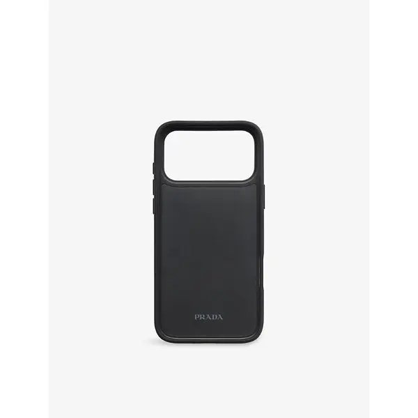 Prada Saffiano Leather Case For Iphone 17 Pro - Black